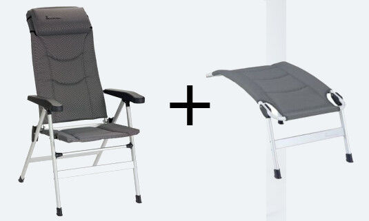 Isabella Spar-Set Campingsessel Thor Hellgrau + Beinauflage Pieper Shop