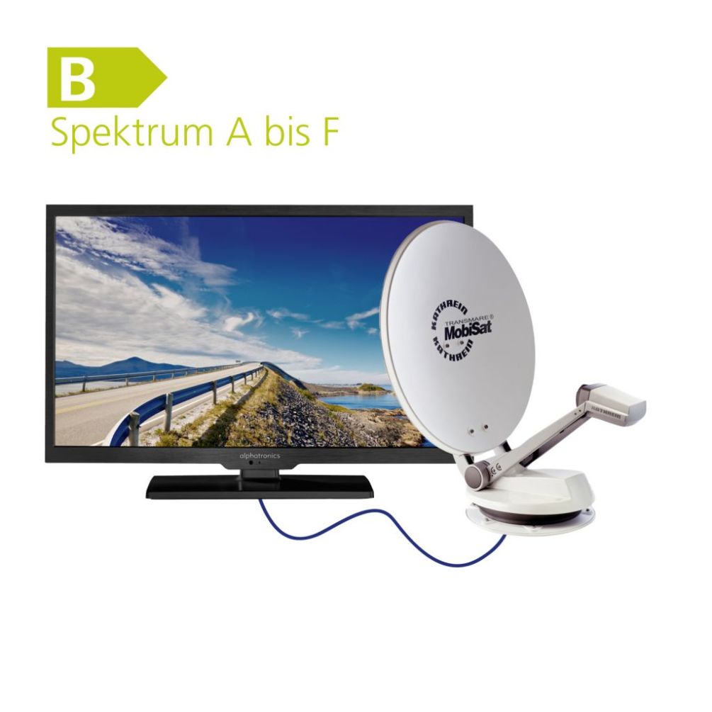 Kathrein Sat-Anlage Set CTS 750-19 GPS + Alphatronics LED TV 19 Zoll