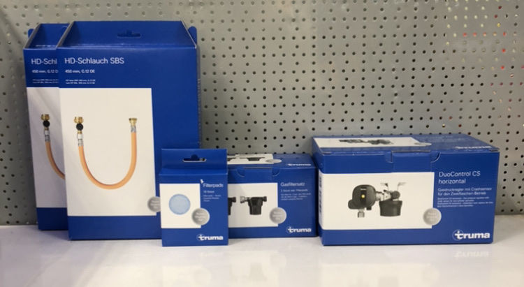 Truma DuoControl CS 30 mBar horizontal Gasdruckregler Komplettset ...