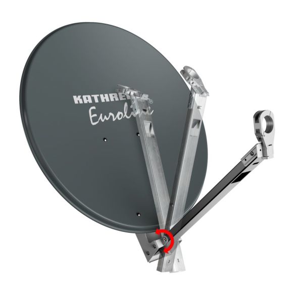 Kathrein Sat-Anlage KEA 650 G, graphit mit klappbarem LNB-Arm 65 cm